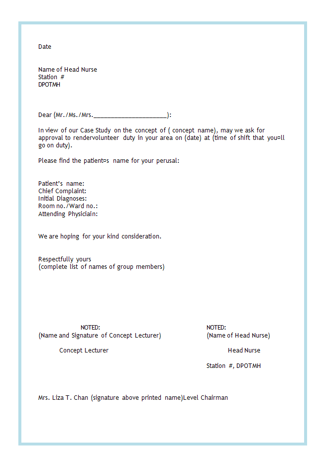 Letter Formats • ALL DOCS